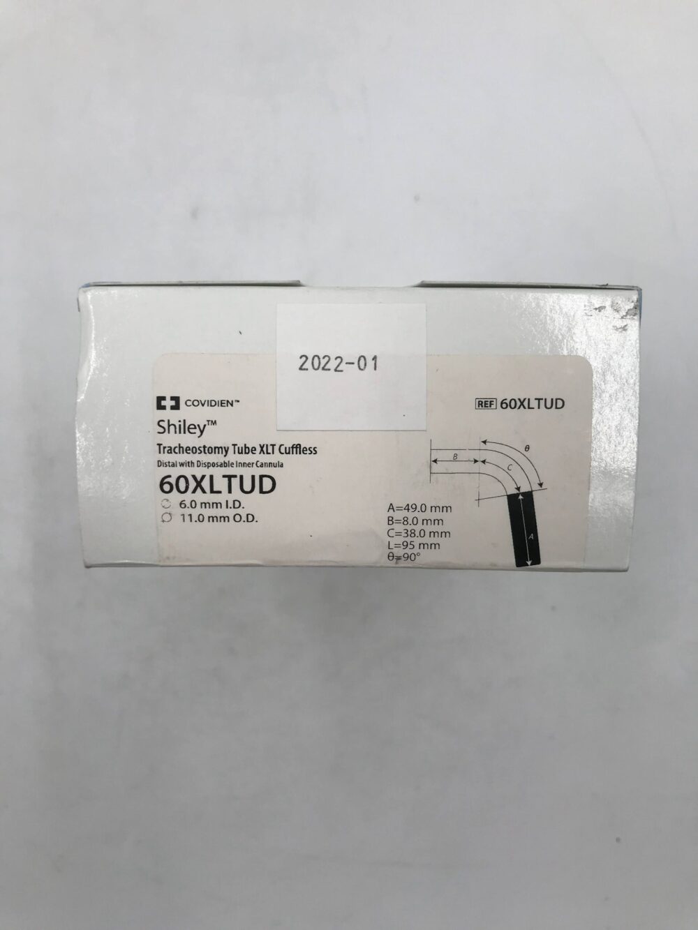 COVIDIEN 60XLTUD Shiley Tracheostomy Tube XLT Cuffless w/ Disposable ...
