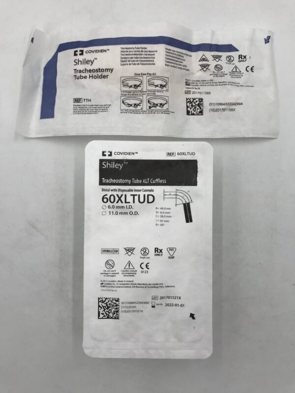 COVIDIEN 60XLTUD Shiley Tracheostomy Tube XLT Cuffless w/ Disposable ...
