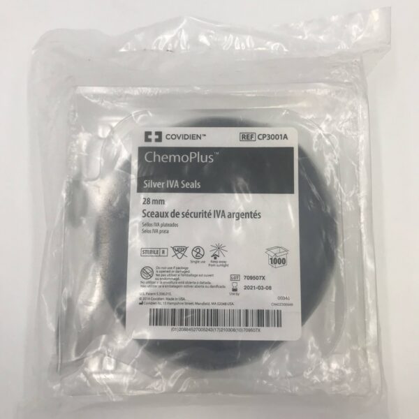 COVIDIEN CP3001A ChemoPlus Silver IVA Seals, 28mm (1000/Pkg) (X) – GB ...