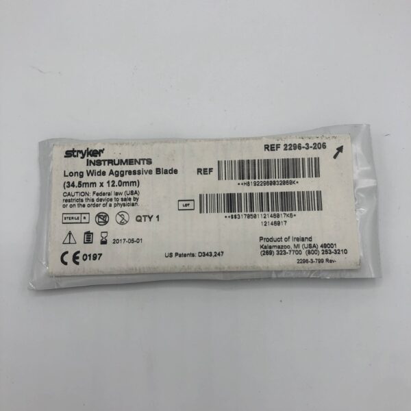 STRYKER 2296-3-206 Long Wide Aggressive Blade (x) - GB TECH USA