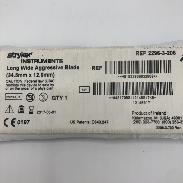 STRYKER 2296-3-206 Long Wide Aggressive Blade (x) - GB TECH USA