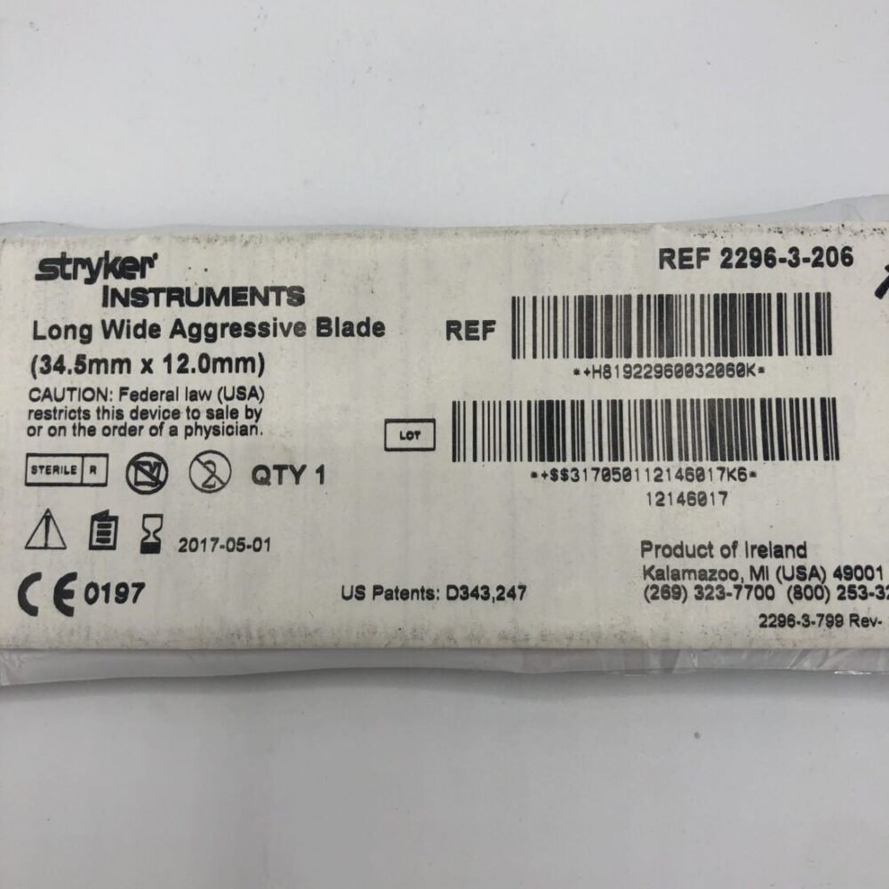 STRYKER 2296-3-206 Long Wide Aggressive Blade (x) - GB TECH USA