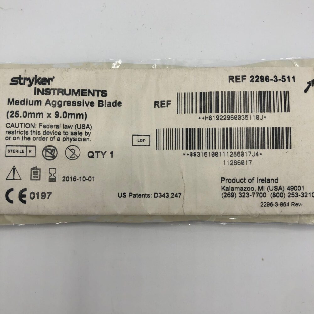 STRYKER 2296-3-511 Medium Aggressive Blade (x) - GB TECH USA