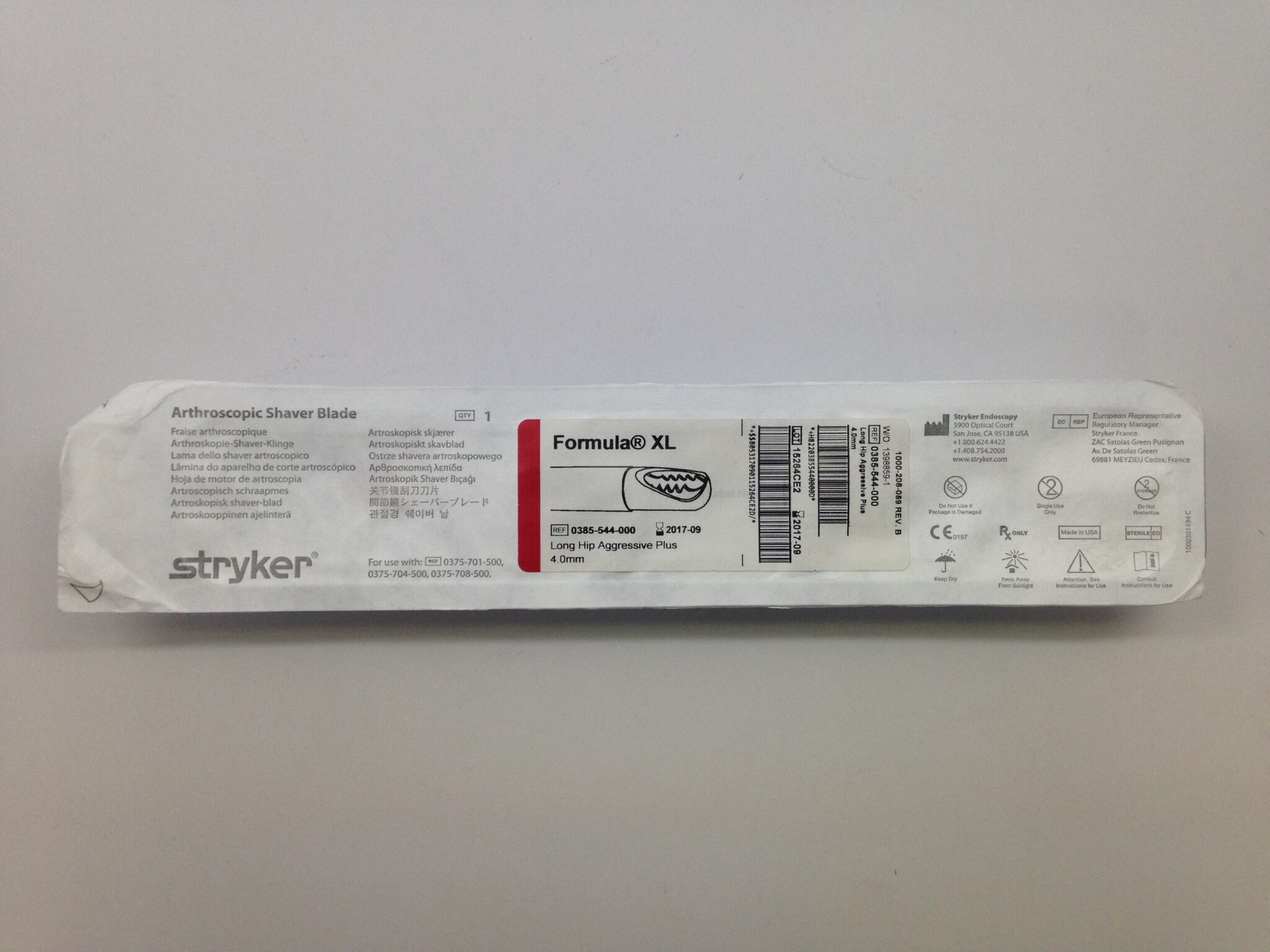 STRYKER 0385-544-100 Formula XL Angled Long Hip Aggresive Plus ...