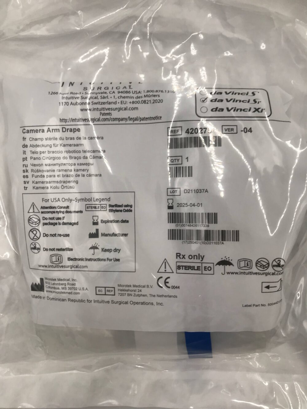 MICROTEK MEDICAL 420279 Camera Arm Drape - GB TECH USA