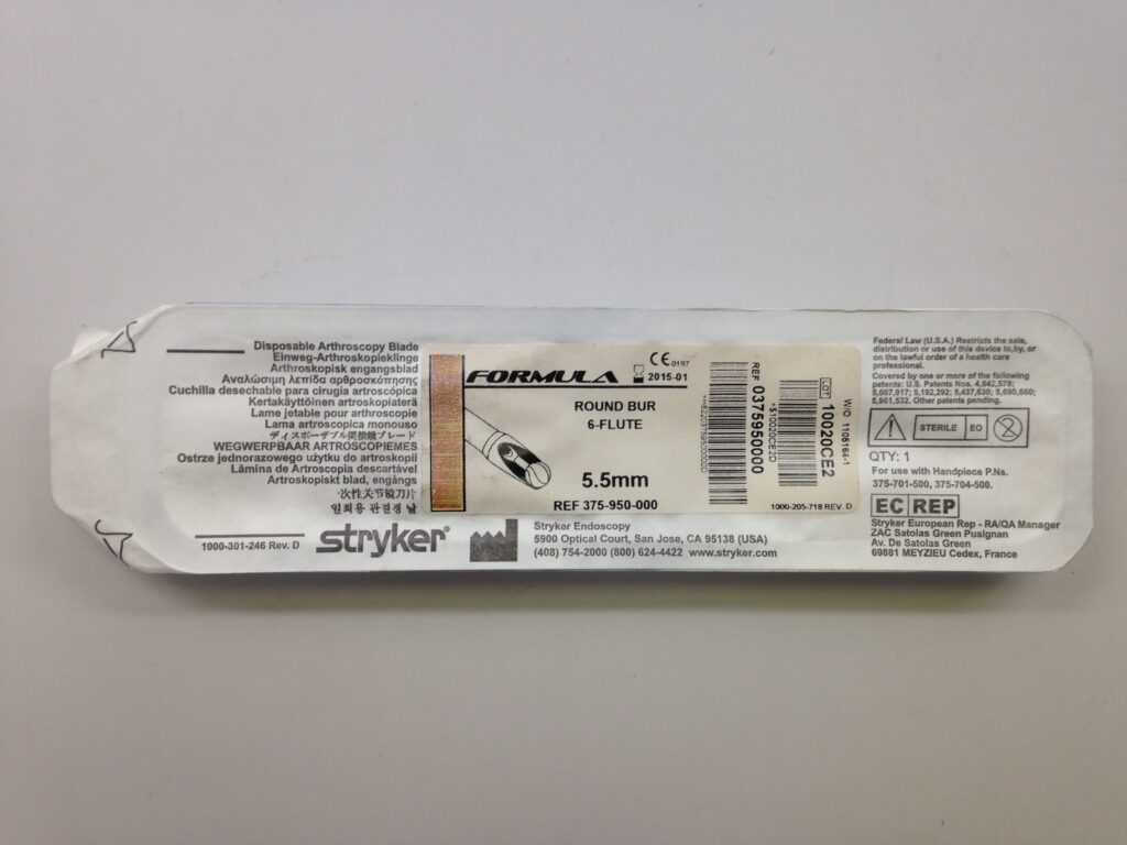 STRYKER 0375-628-000 Formula Aggressive Plus Small-Joint Cutter ...