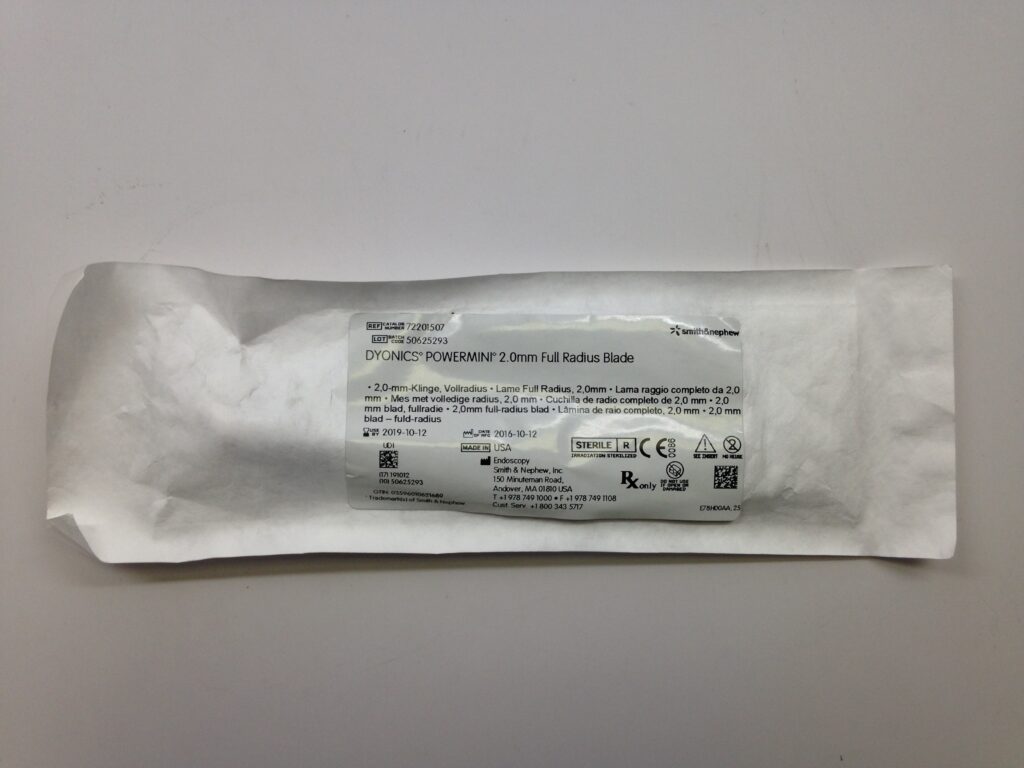 SMITH AND NEPHEW 72201507 DYONICS POWERMINI 2.0mm Full Radius Blade (X ...