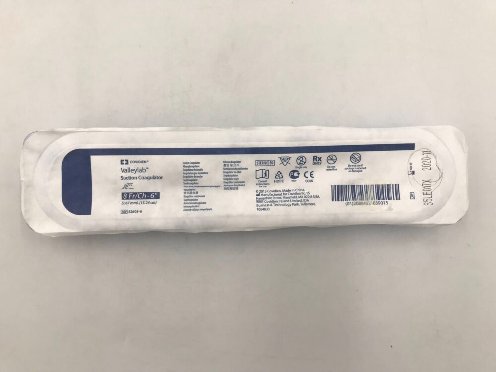COVIDIEN E2608-6 Valleylab Suction Coagulator, 8Fr/Ch-6" (X) - GB TECH USA
