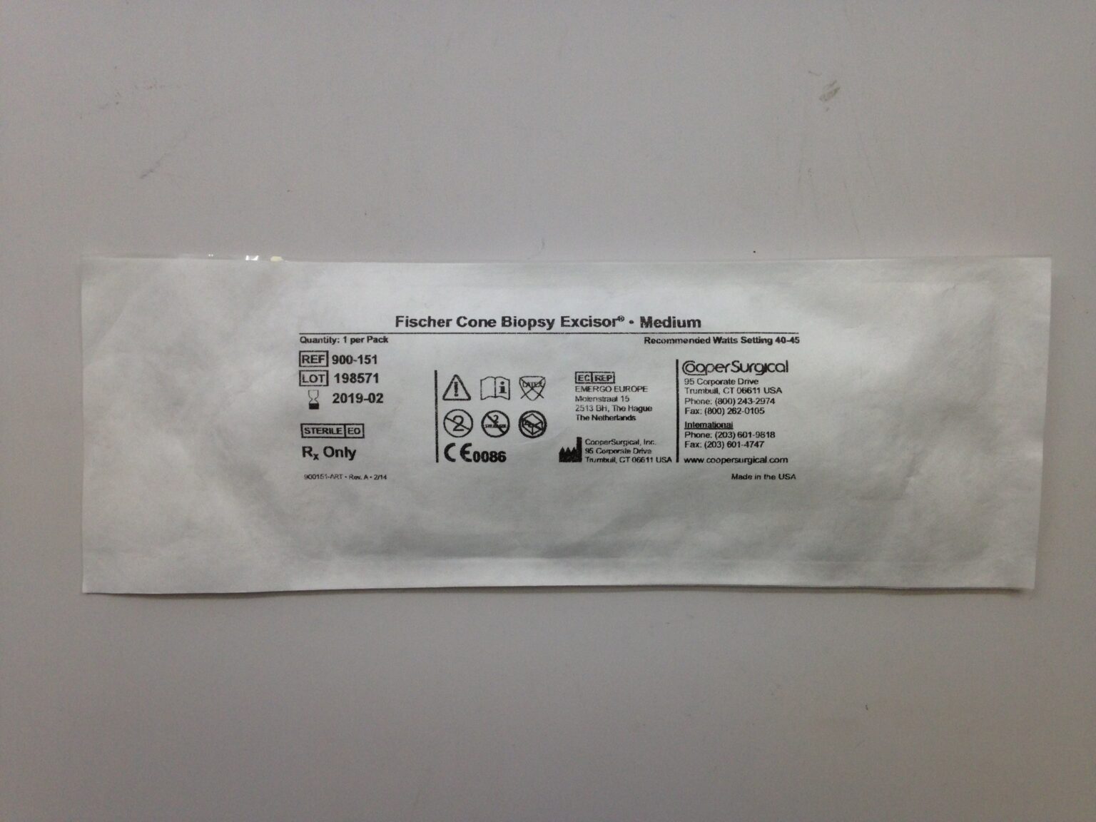 COOPER SURGICAL 900-151 Fischer Cone Biopsy Excelsior – Medium (X) – GB ...