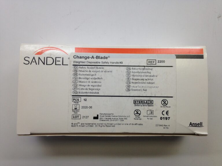 ANSELL 2200 SANDEL Change-A-Blade Weighted Disposable Safety Handle ...