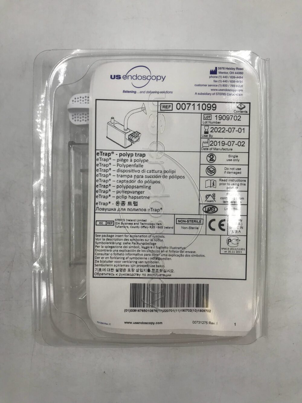 US ENDOSCOPY 00711099 eTrap -Polyp Trap (X) - GB TECH USA
