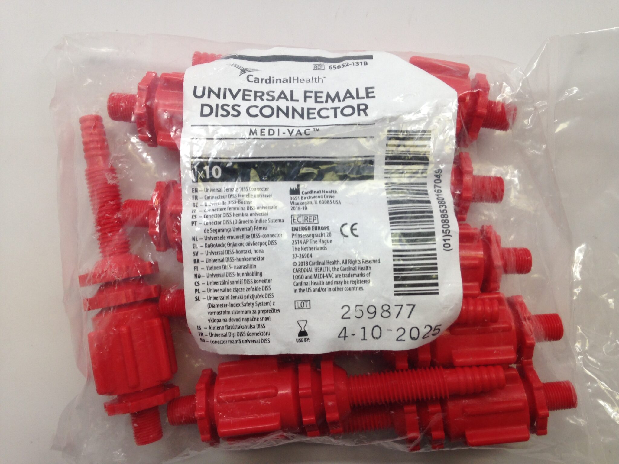CARDINAL HEALTH 65652-131B Universal Female Diss Connector – GB TECH USA