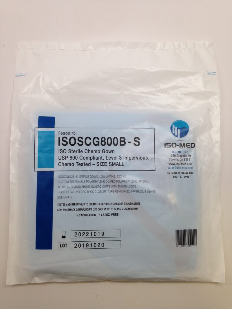 ISO-MED ISOSCG800B-S Sterile Chemo Gown - GB TECH USA