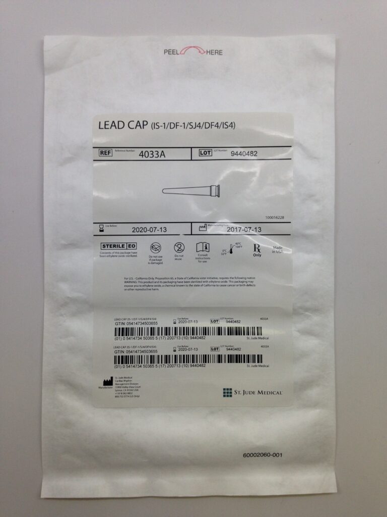 ST JUDE MEDICAL 4033A Lead Cap (X) – GB TECH USA