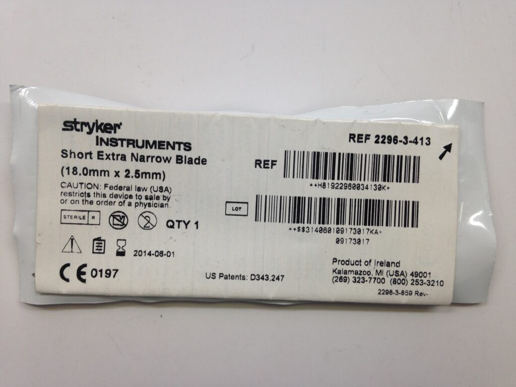 STRYKER 2296-003-152 42 Degree Angle, Offset Blade – GB TECH USA