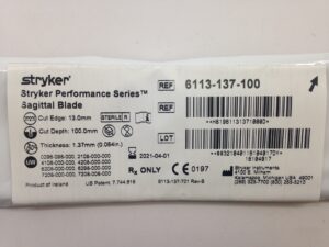 STRYKER 6113-137-100 Performance Series Sagittal Blade (X) - GB TECH USA