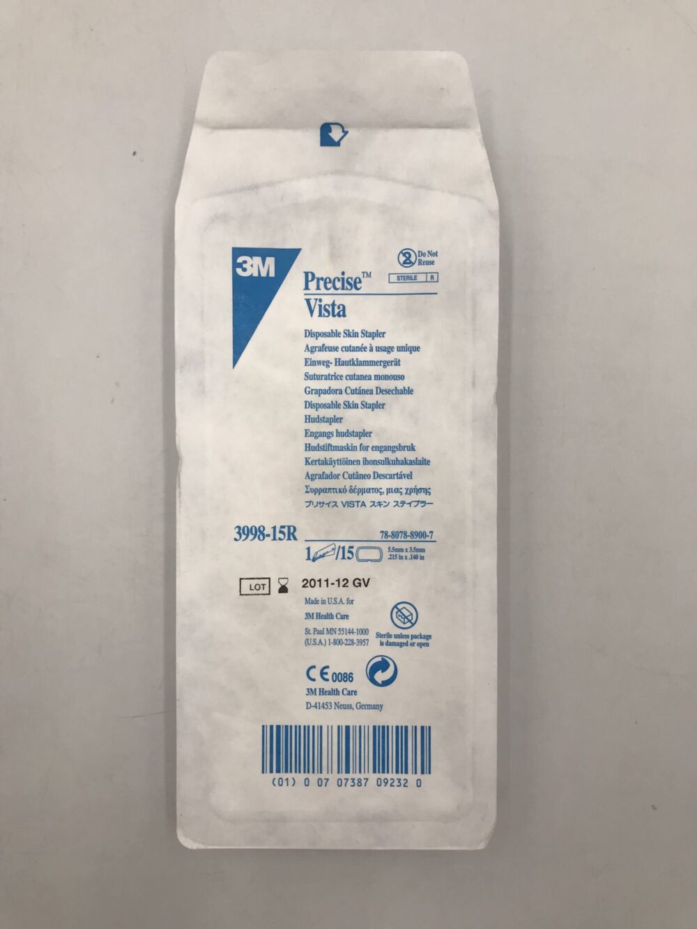 3M 3998-15R Precise Vista Disposable Skin Stapler (X) – GB TECH USA