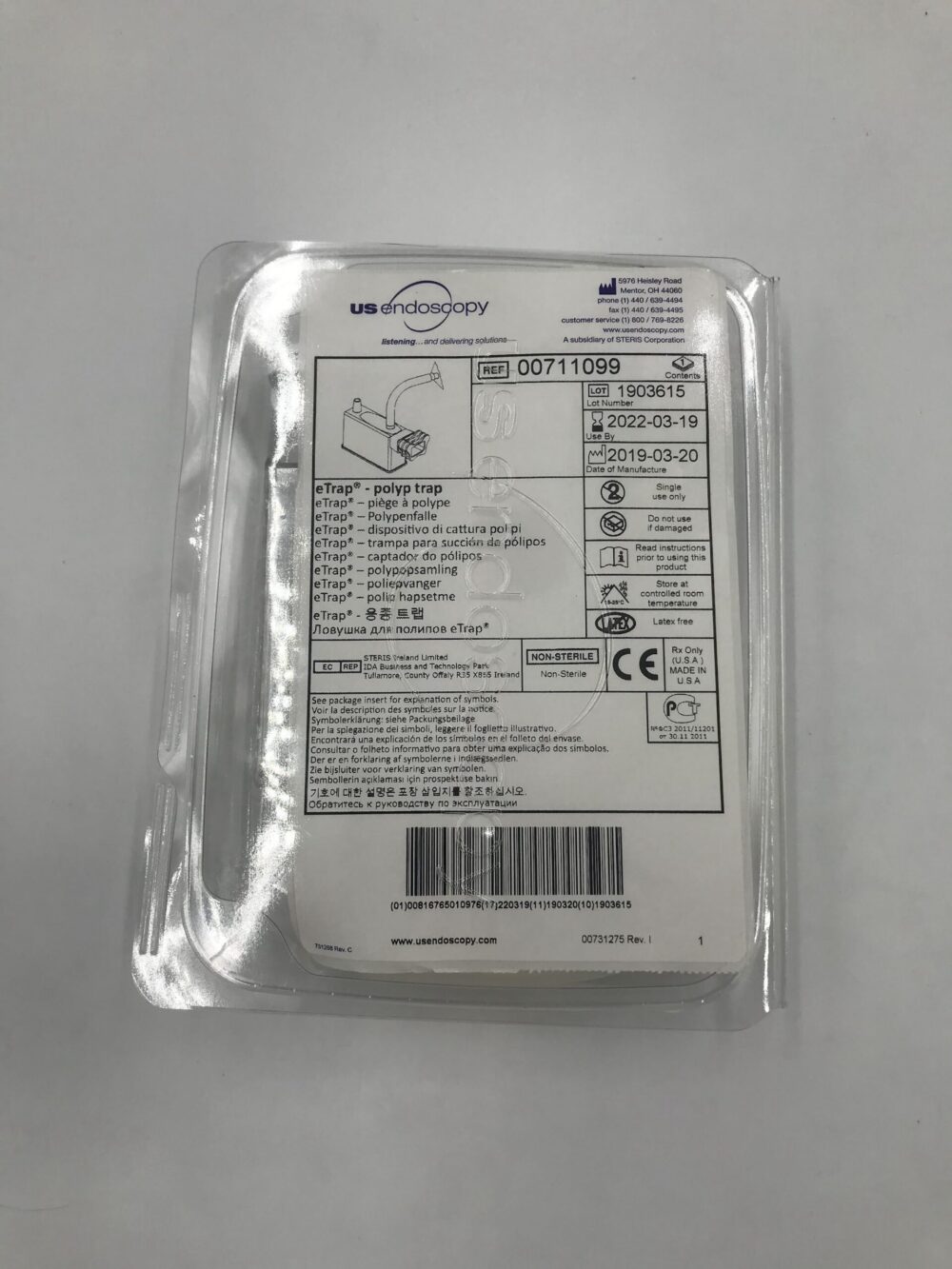 US ENDOSCOPY 00711099 eTrap -Polyp Trap (X) - GB TECH USA