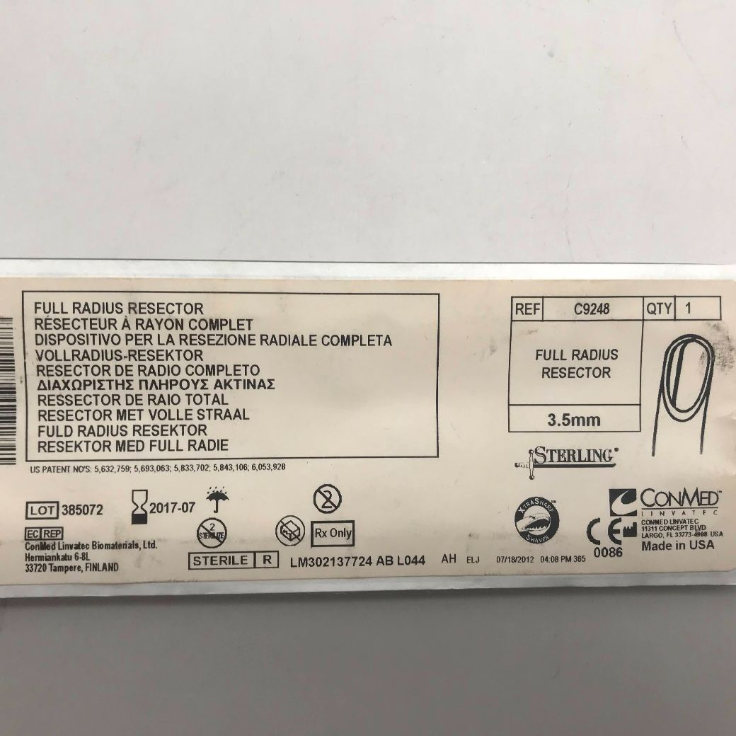 CONMED C9248 Full Radius Resector, 3.5mm (X) - GB TECH USA