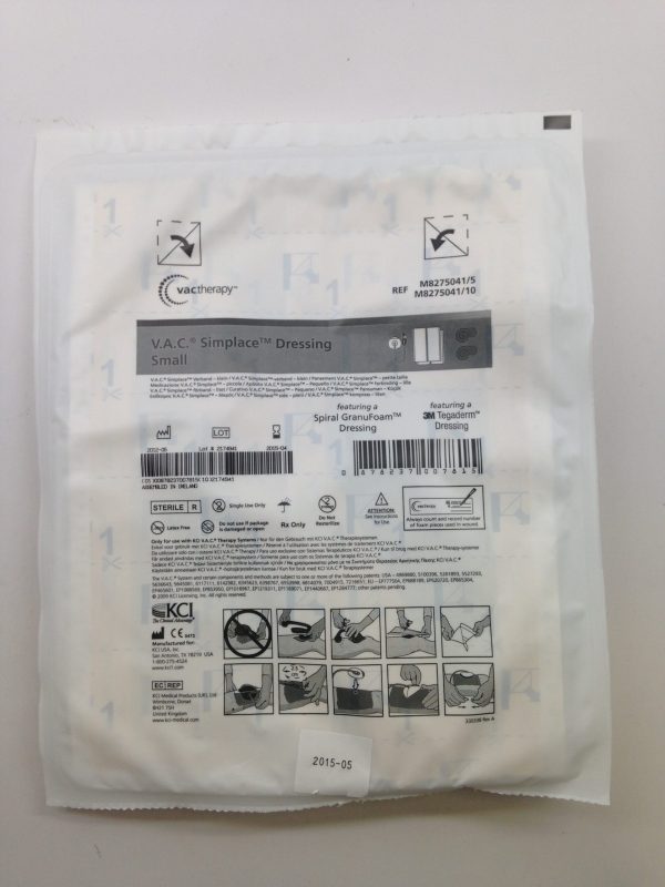 KCI M8275041 V.A.C. Simplace Dressing, Small (X) - GB TECH USA