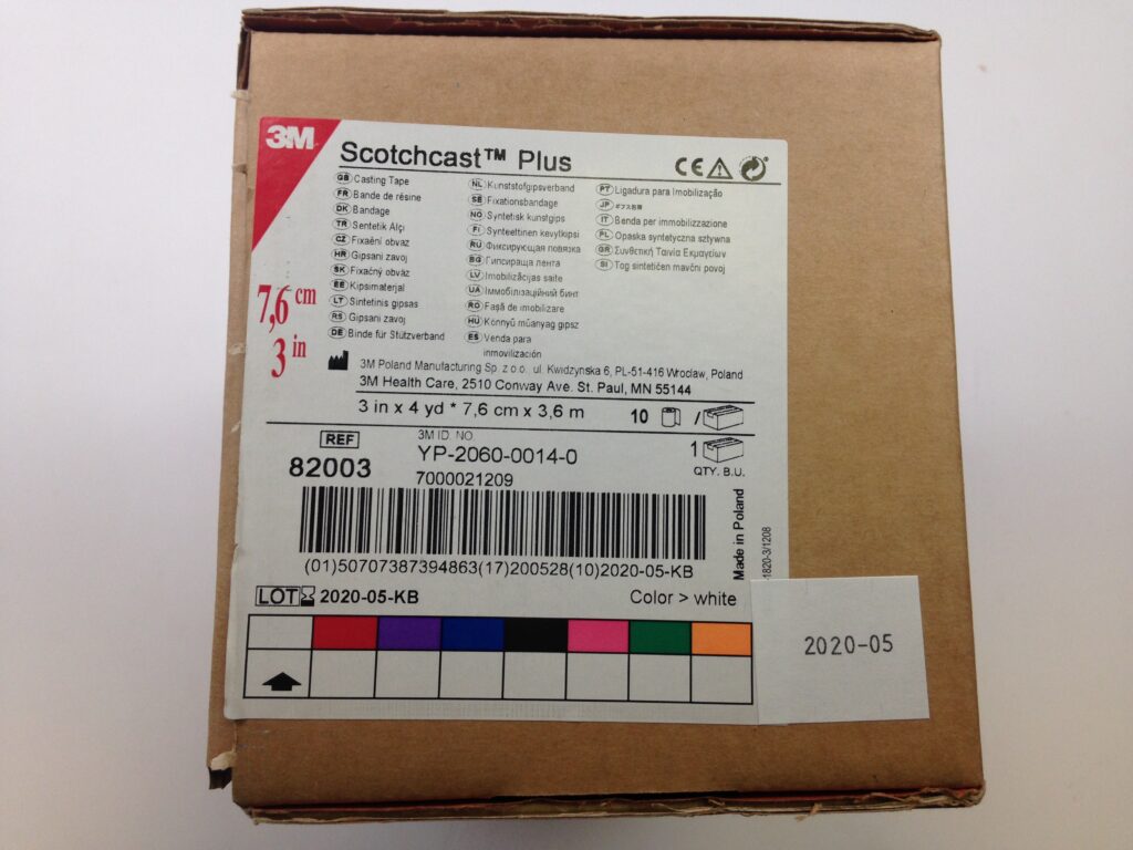 3M 82003 Scotchcast Plus Casting Tape 3" x 4 yd. (10/Box)(X) - GB TECH USA