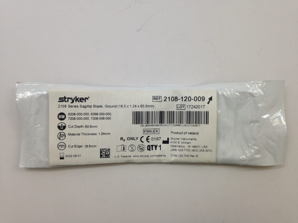 STRYKER 2108-107-1 Heavy Duty Sagittal Blade, Fan, Offset – GB TECH USA