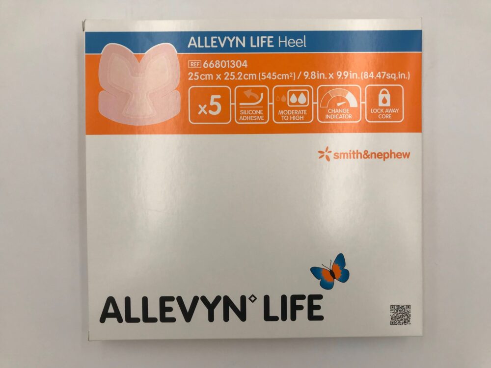 SMITH AND NEPHEW 66801304 Allevyn Life Heel, Silicone Gel Adhesive ...