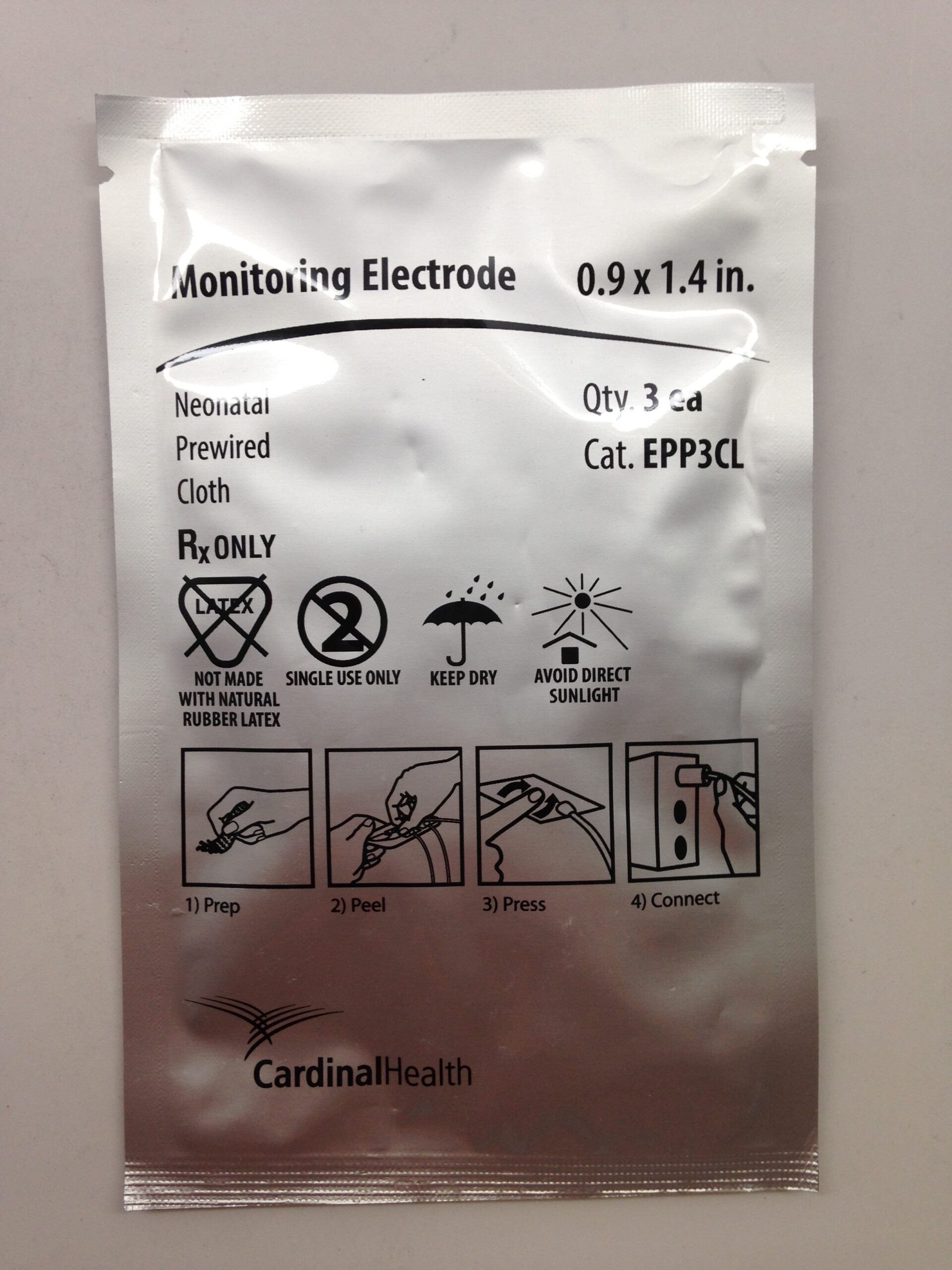 CARDINAL HEALTH EPP3CL Monitoring Electrode, 0.9 x 1.4in (X) - GB TECH USA