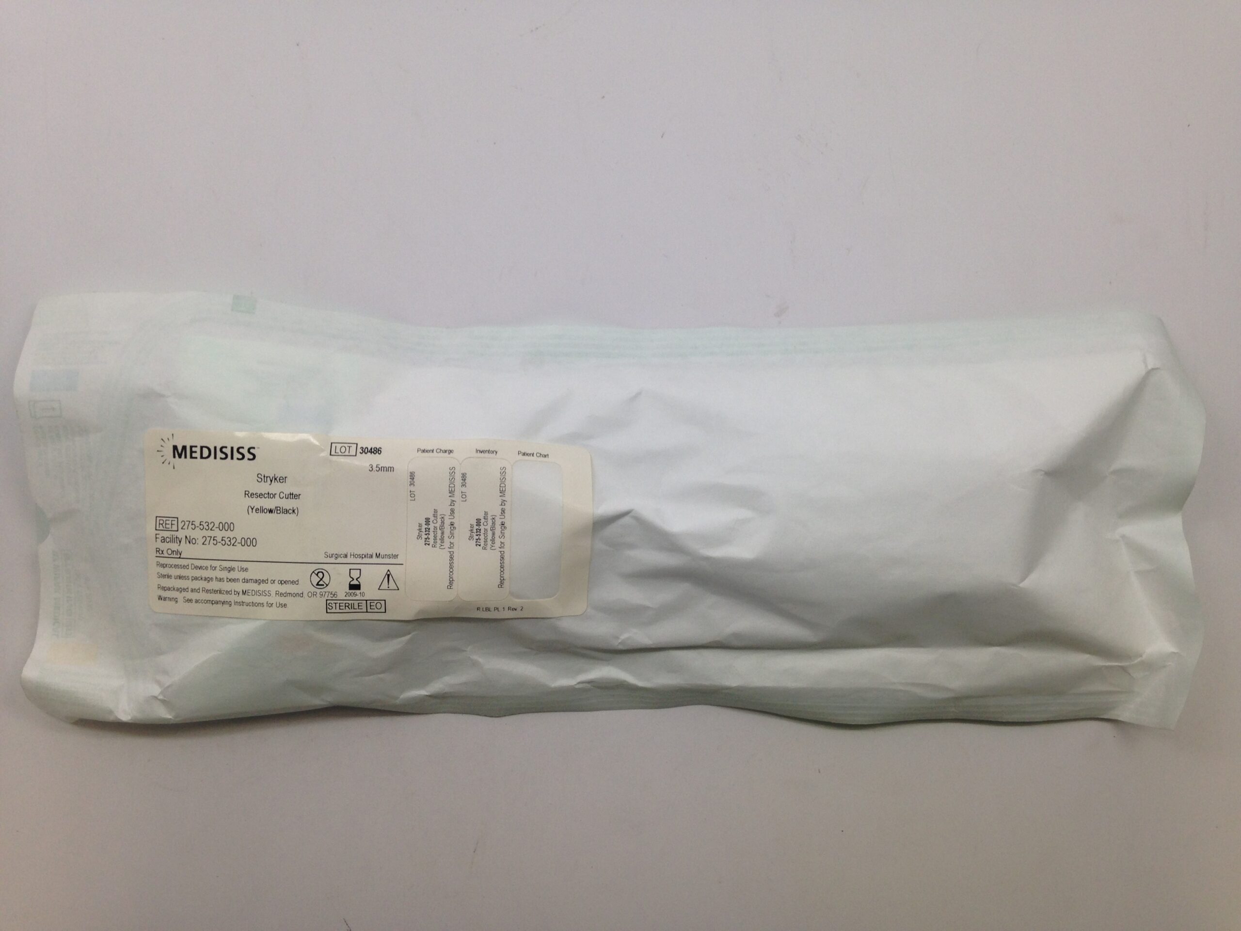 STRYKER 275-532-000 Resector Cuter (Yellow/Black) (Reprocessed By ...