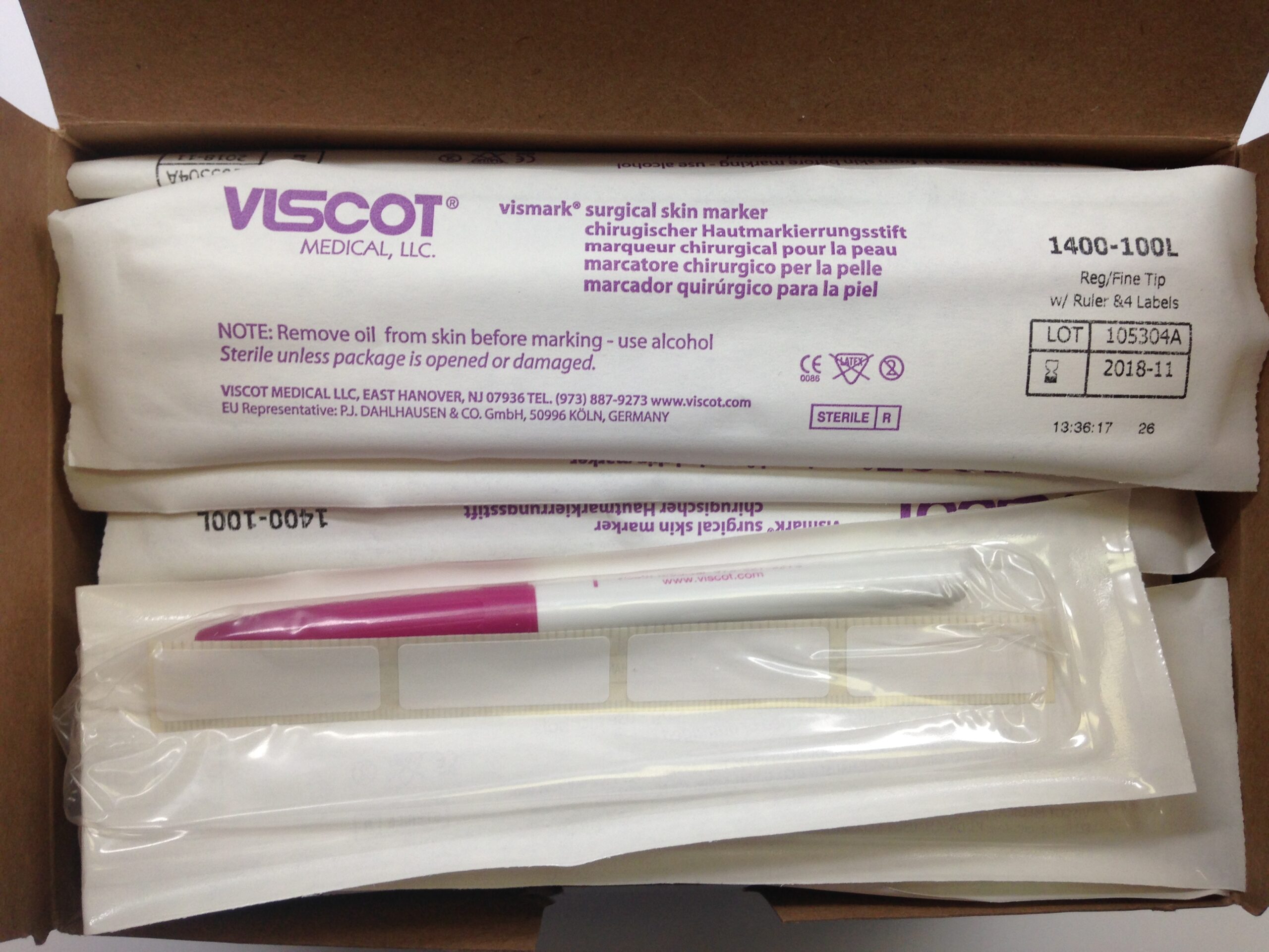 VISCOT 1400-100L Vismark Skin Marker (Box Of 49) (X) - GB TECH USA