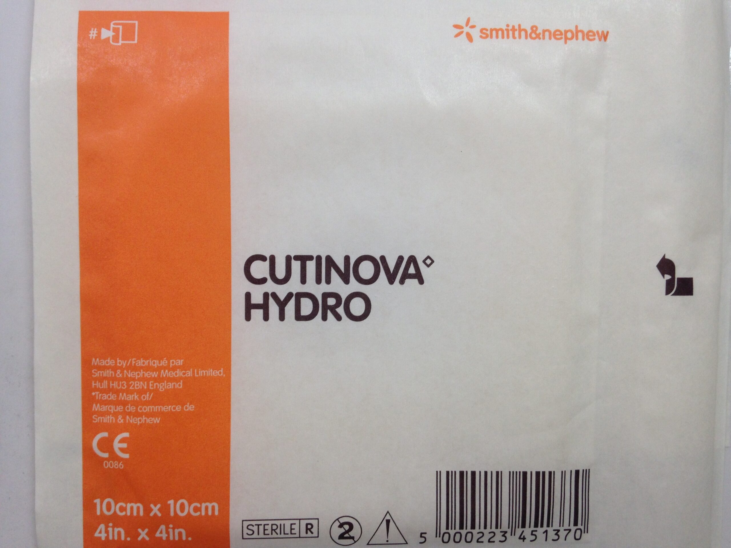 SMITH & NEPHEW 66047443 Cutinova Hydro Dressing, 10cm x 10cm (3/Lot) (X ...