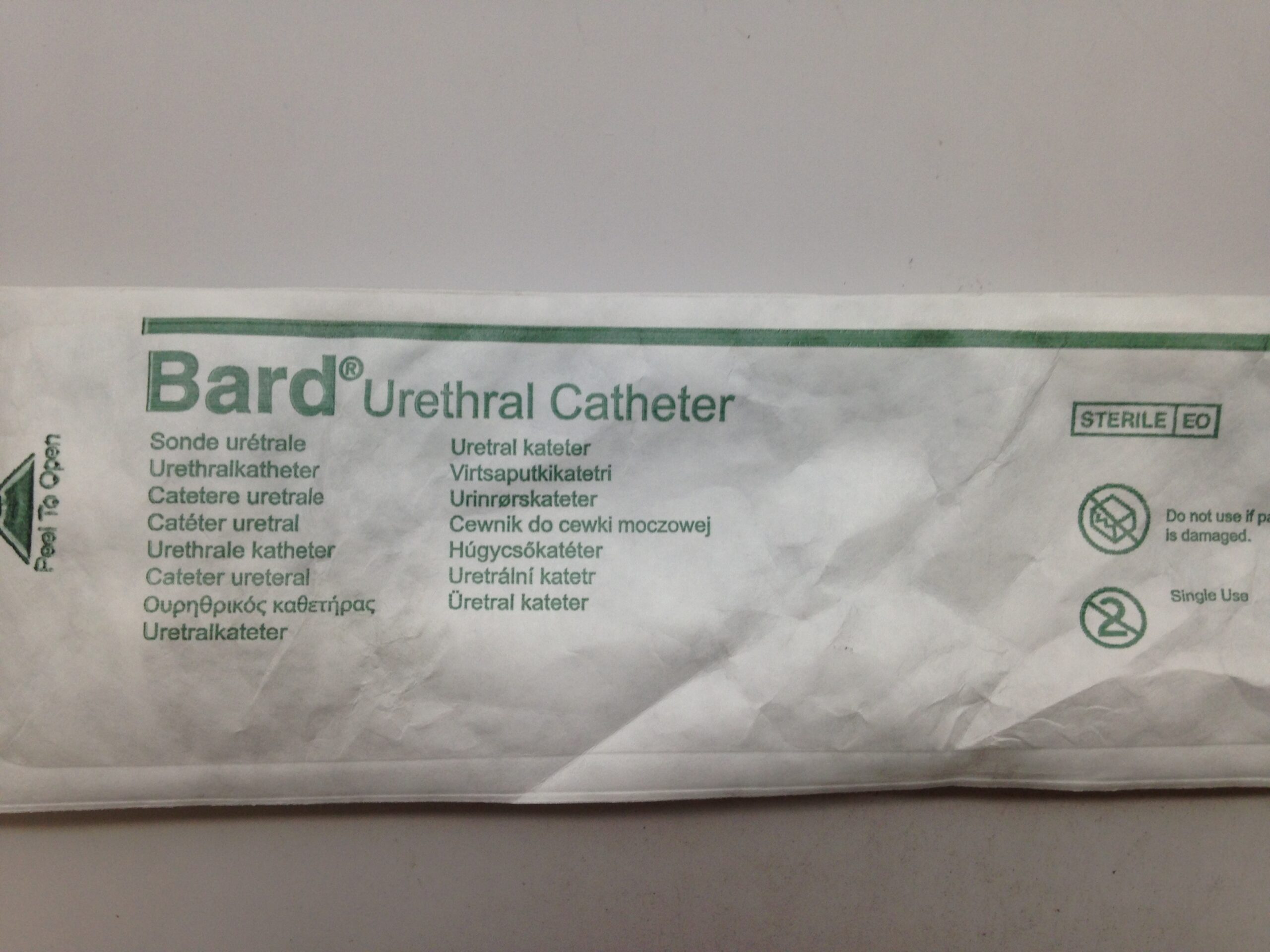 BARD 606028 Ureteral Catheter, 28Fr Malecot Model Drain 2 Wing ...