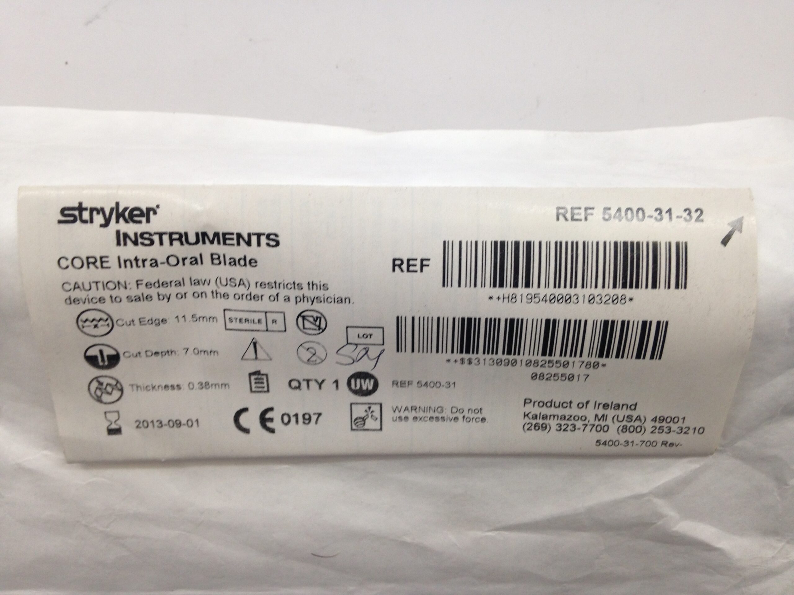 STRYKER 5400-31-32 CORE Intra-Oral Blade (X) - GB TECH USA