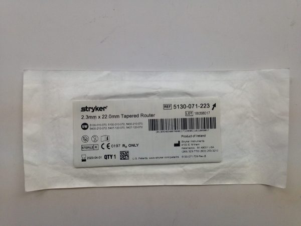 STRYKER 5130-071-223 Tapered Router, 2.3mm x 22.0mm - GB TECH USA