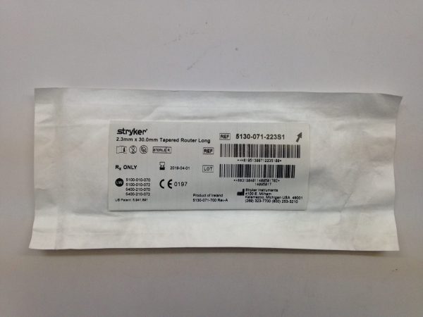 STRYKER 5130-071-223S1 Tapered Router Long, 2.3mm x 30.0mm (X) - GB ...