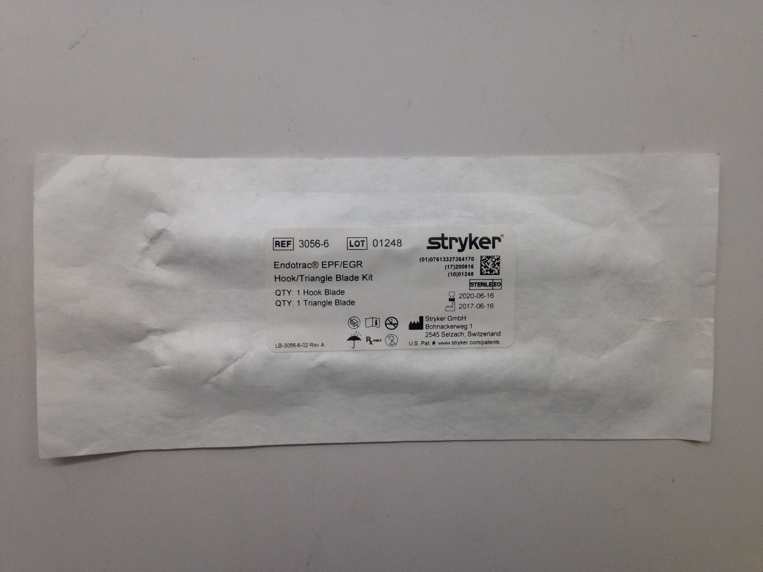 STRYKER 3056-6 Endotracheal EPF/EGR Hook/Triangle Blade Kit (X) - GB ...