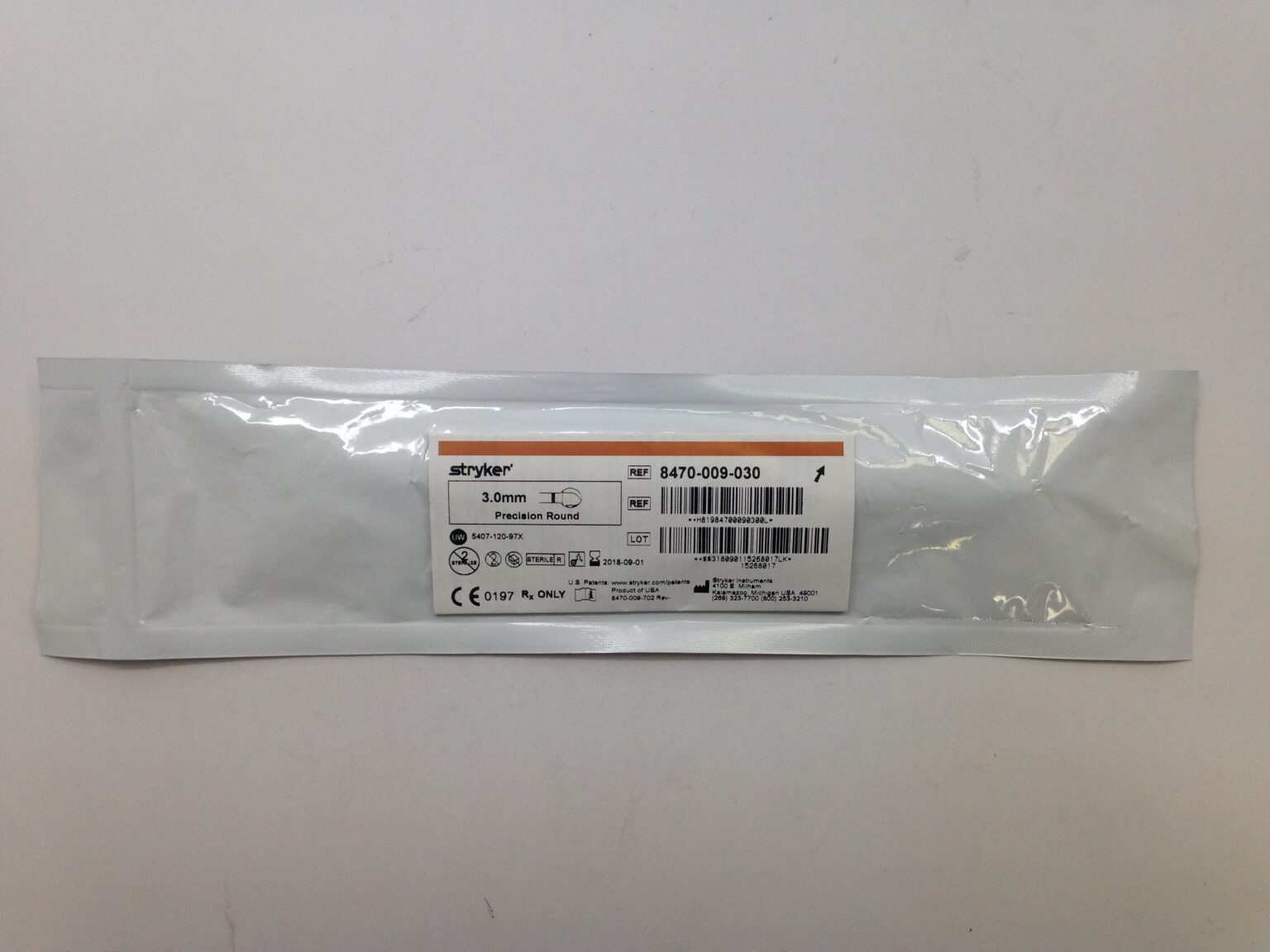 STRYKER 8470-009-030 Precision Round Bur, 3.0mm (X) – GB TECH USA