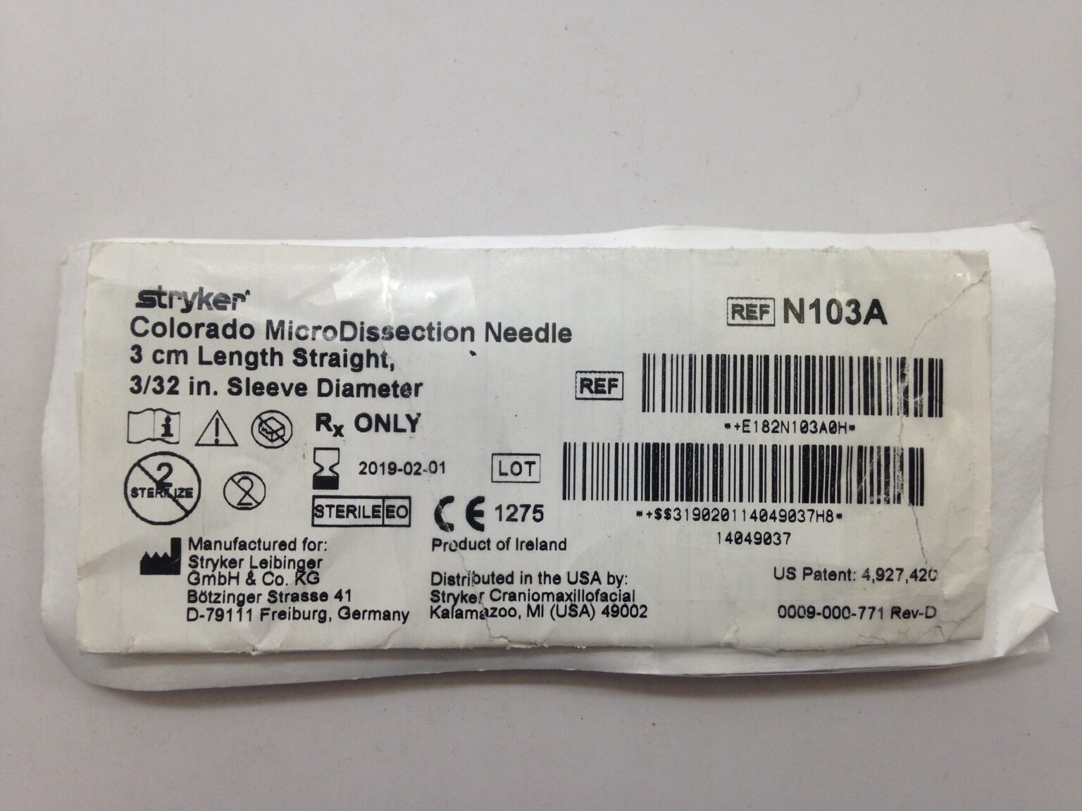 STRYKER N103A Colorado MicroDissection Needle, 3cm (X) – GB TECH USA