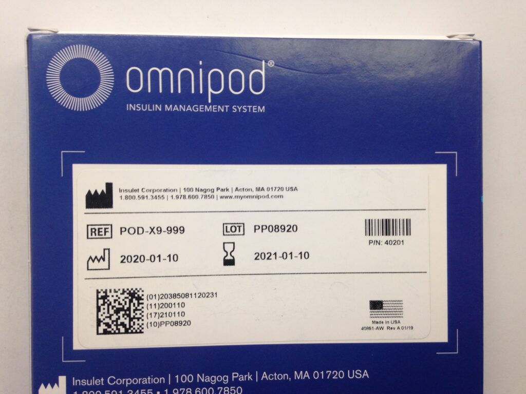 INSULET POD-X9-999 Omnipod Insulin Management System (10/Box) (X) - GB TECH USA