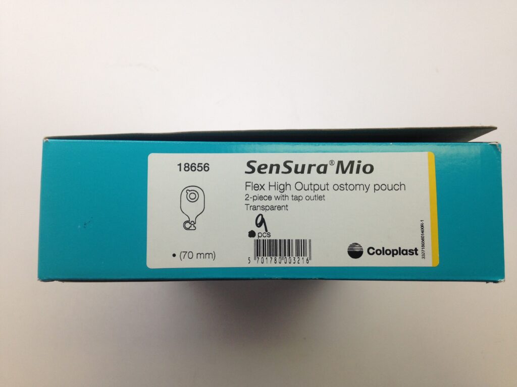 COLOPLAST 18656 SenSura Mio Flex High Output Ostomy Pouch, 2-Piece With Tap Outlet Transparent ...