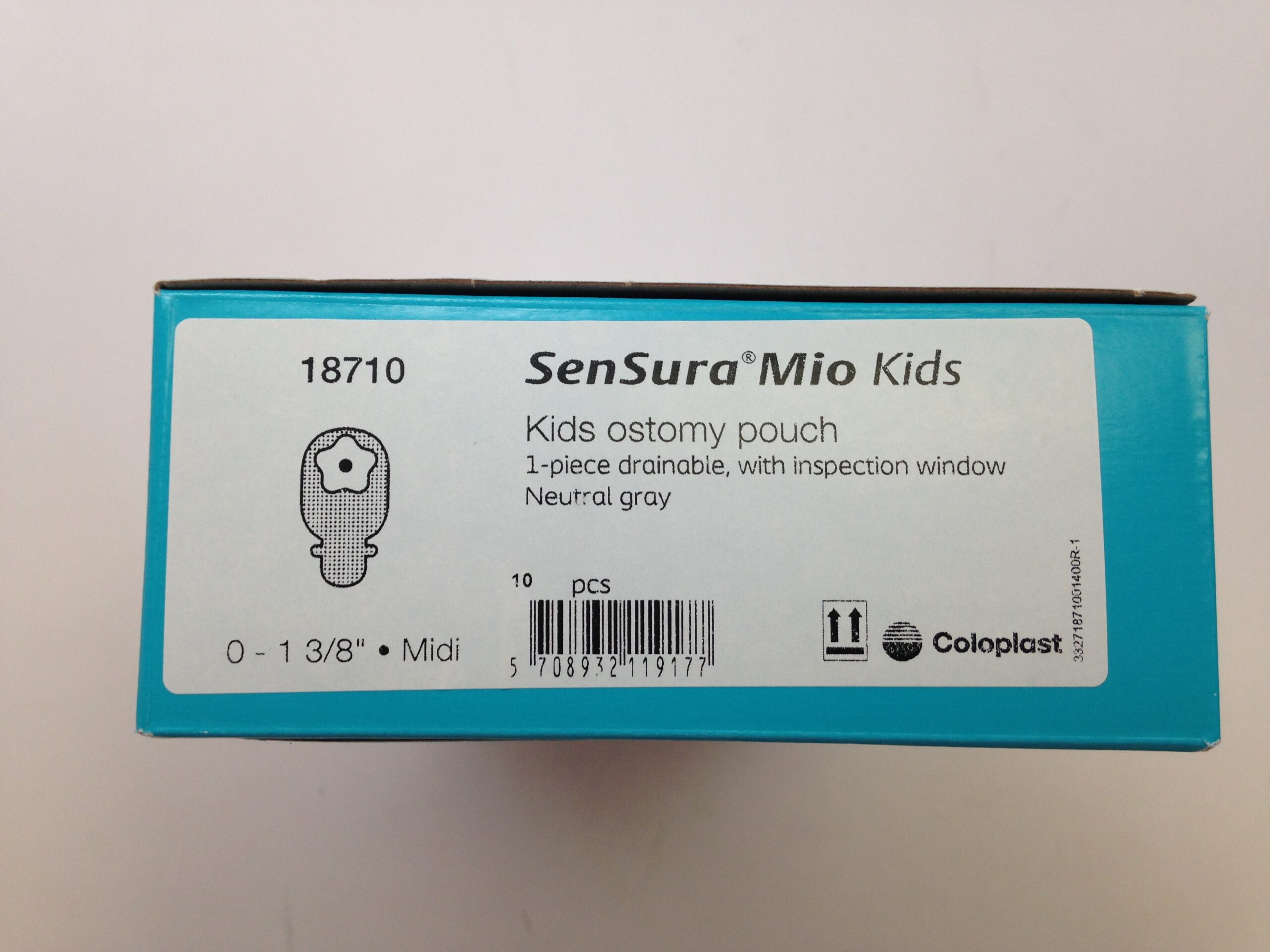 COLOPLAST 18710 SenSura Mio Kids Ostomy Pouch 0-1 3/8" (Box of 10) - GB ...