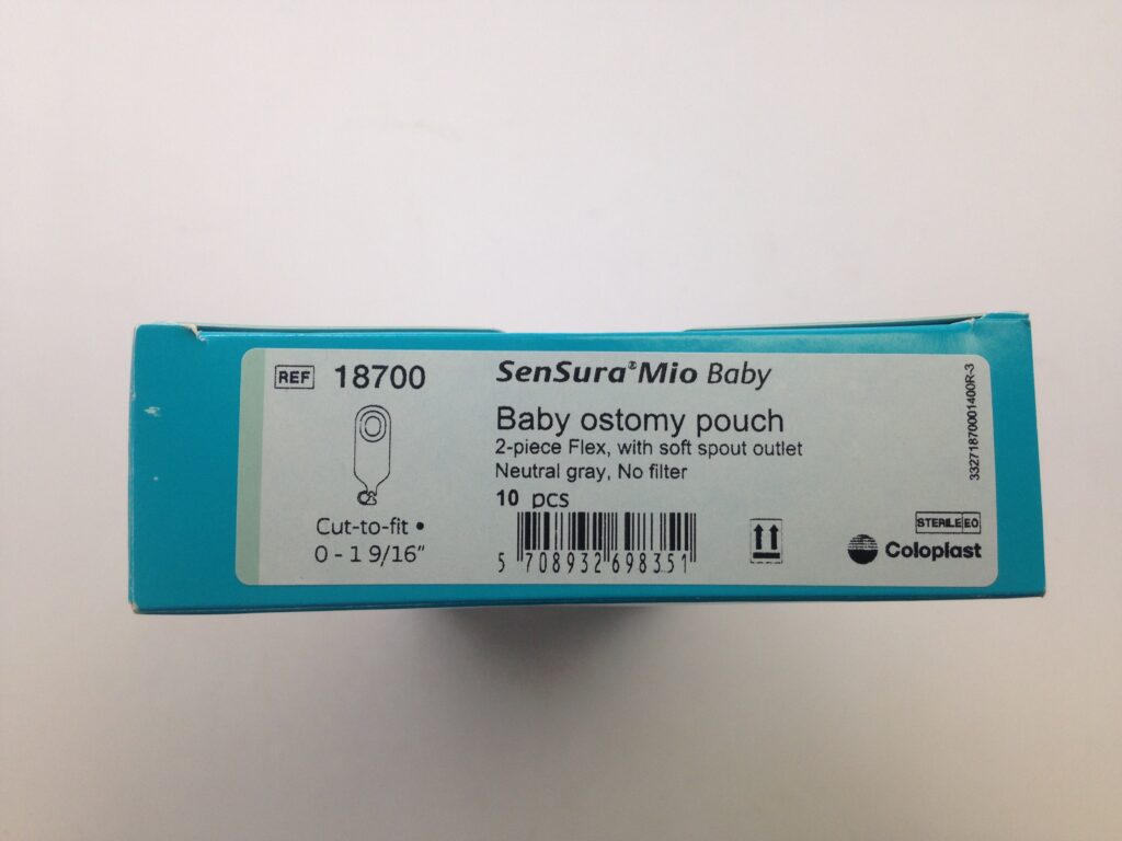 COLOPLAST 18700 Baby Ostomy Pouch, 2-Piece Flex, With Soft Spout Outlet ...