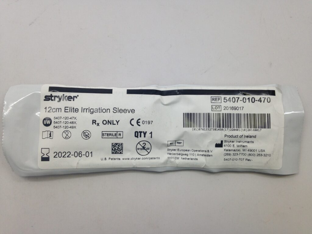 STRYKER 5407-010-470 Elite Irrigation Sleeve, 12cm (X) – GB TECH USA