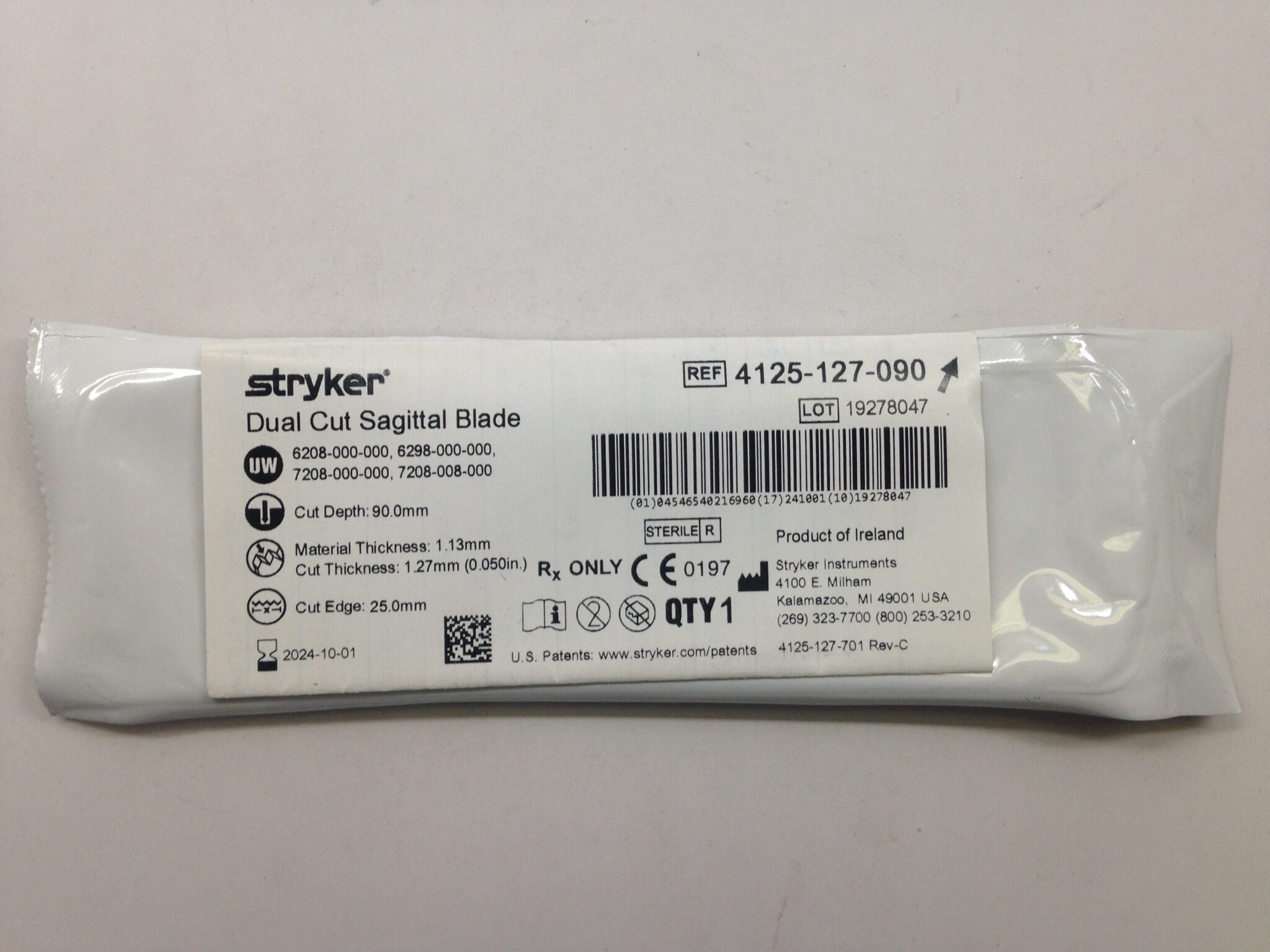 STRYKER 6118-127-110 Performance Series Sagittal Blade (X) – GB TECH USA