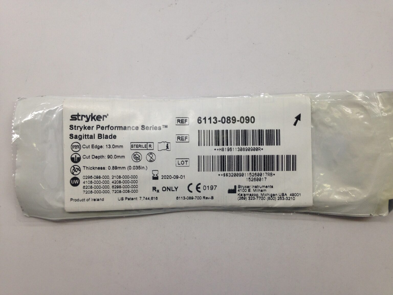 STRYKER 6113-089-090 Performance Series Sagittal Blade – GB TECH USA