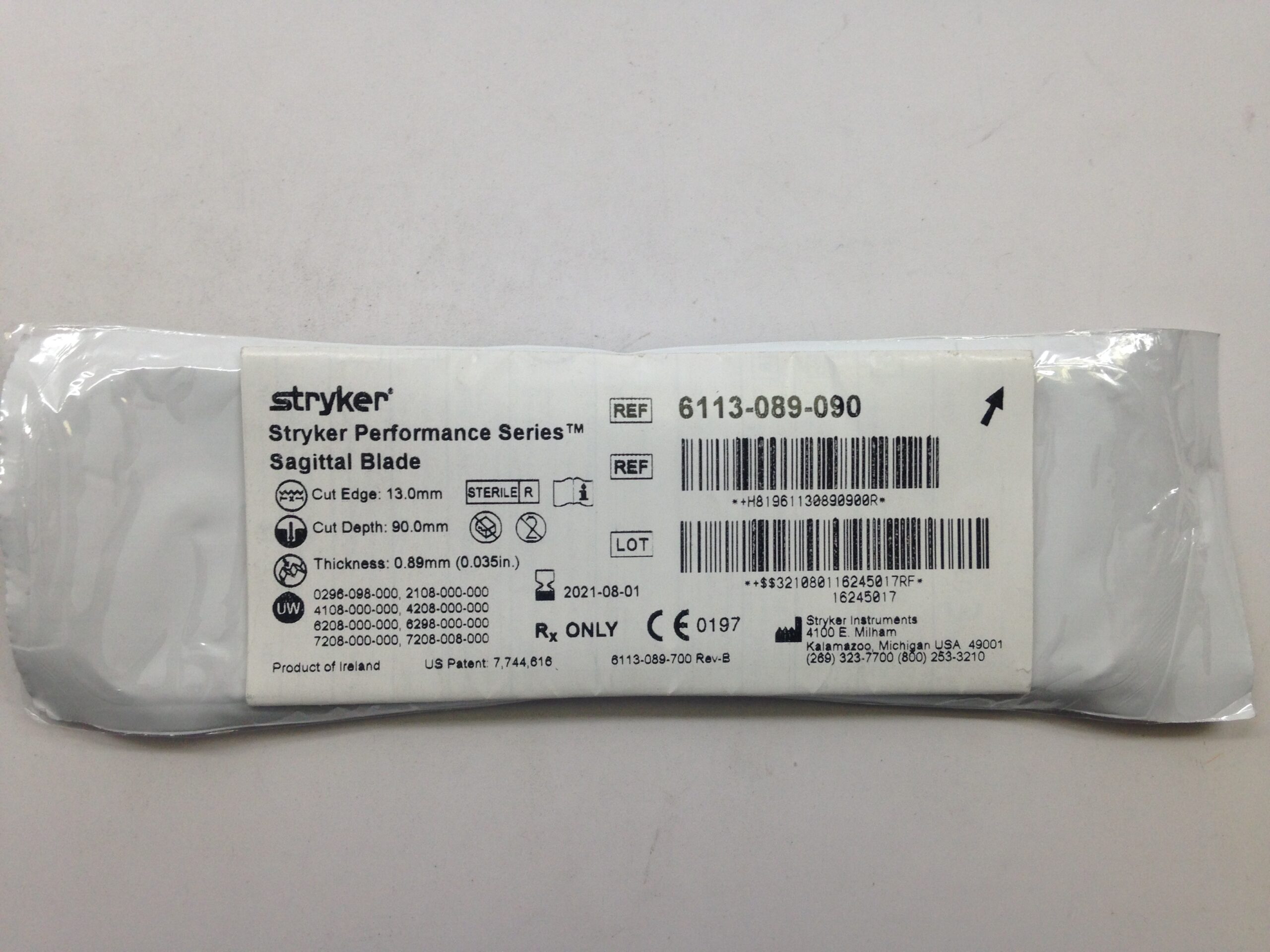 STRYKER 6113-089-090 Performance Series Sagittal Blade - GB TECH USA