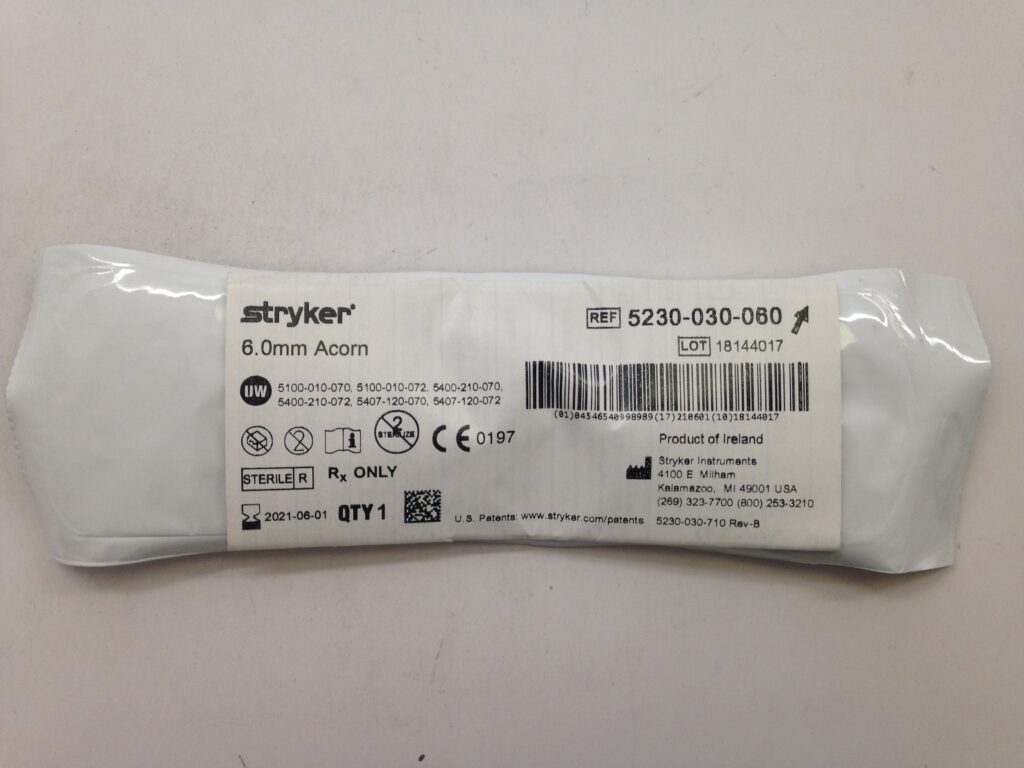 STRYKER 5230-030-060 6.0mm Acorn Bur (X) - GB TECH USA