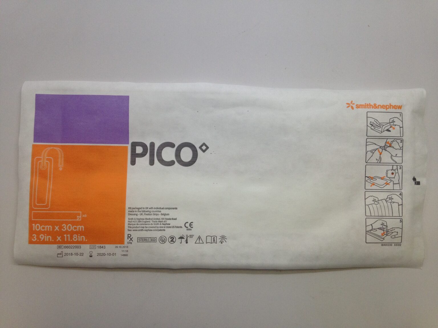 SMITH AND NEPHEW 66022003 PICO Wound Dressing Therapy System, 10cm x ...