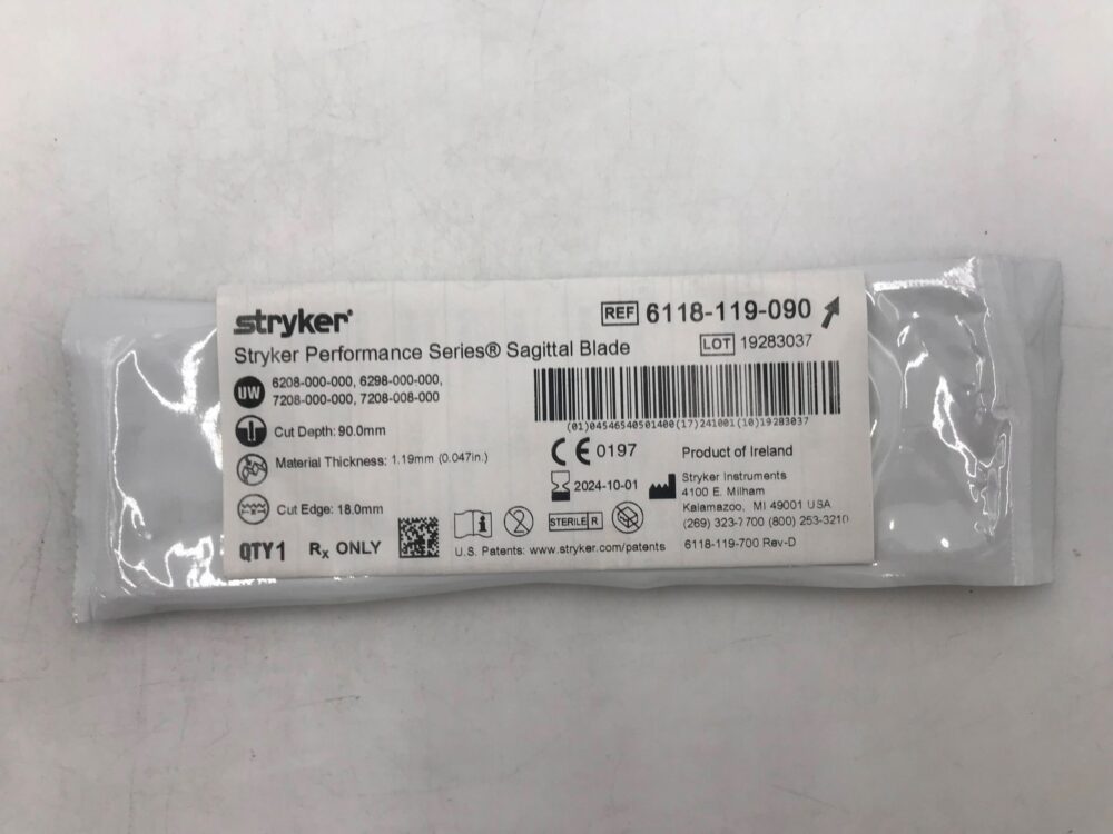 STRYKER 6118-119-090 Performance Series Sagittal Blade - GB TECH USA