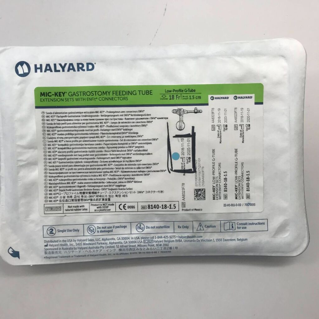 HALYARD 0120-20-1.7 Mic-Key Gastrostomy Feeding Tube, 20Fr x 1.7cm (X ...